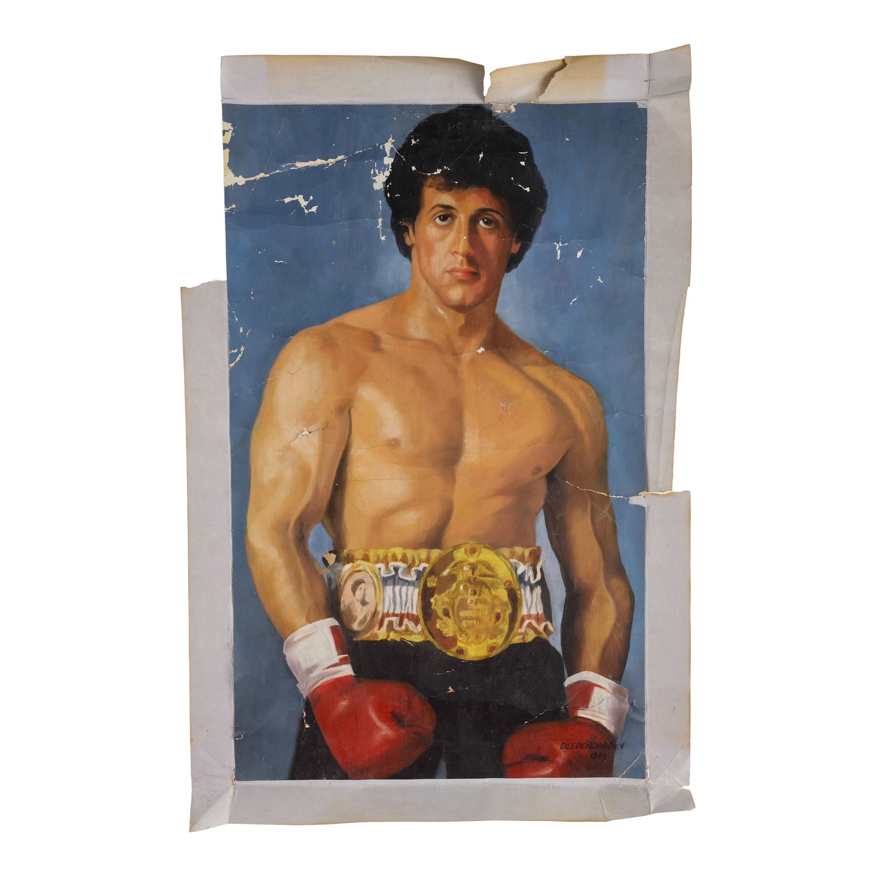 1308. Hand-Painted Deependra Dev Rocky Balboa (Sylvester Stallone ...