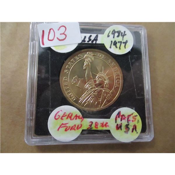1974 - 1977 GERALD FORD 38TH PRESIDENT USA BU DOLLAR