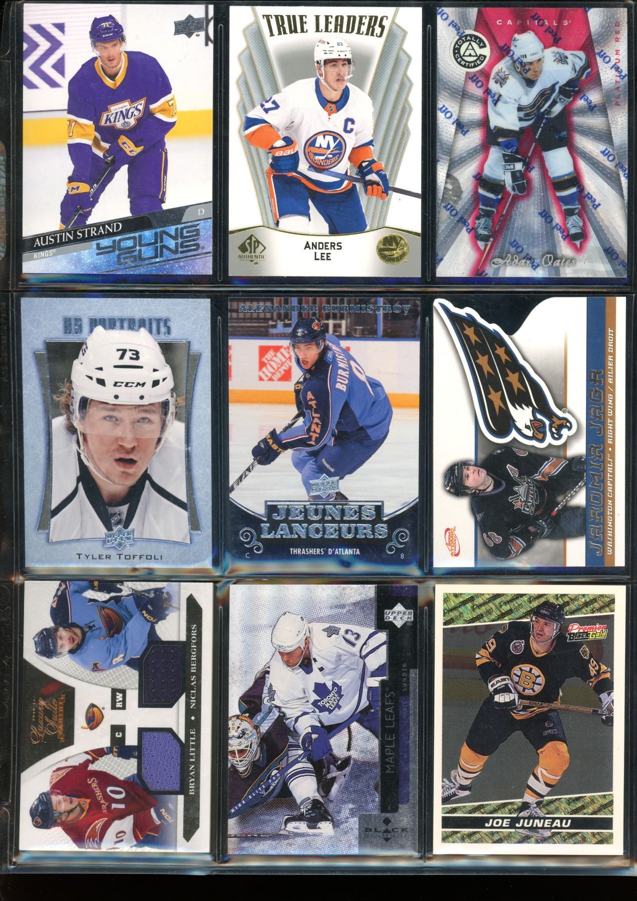9 NHL Rookie & Insert Hockey Cards Various Teams