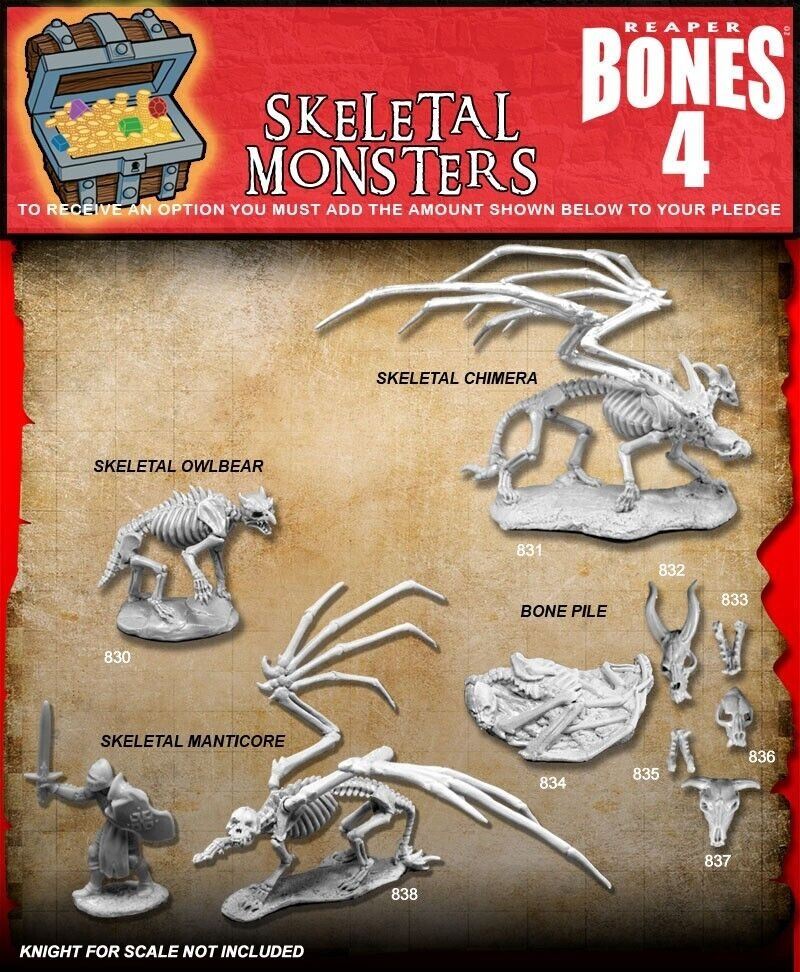 Reaper Bones - Skeletal Monsters set - RM17306