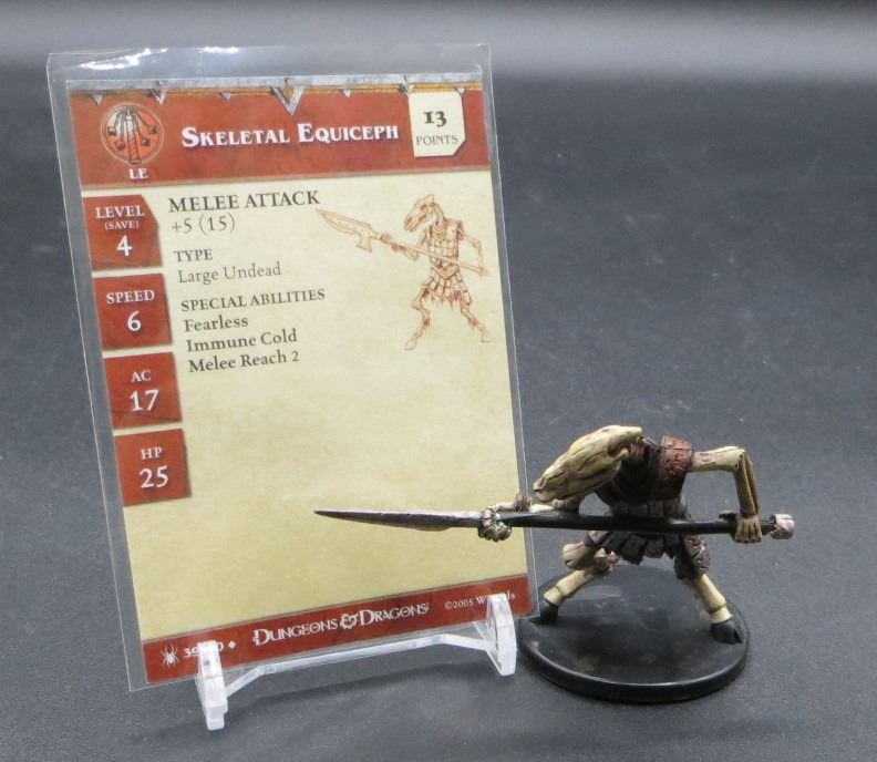 2005 D&D Figure Skeletal Equiceph 39/60 With Card