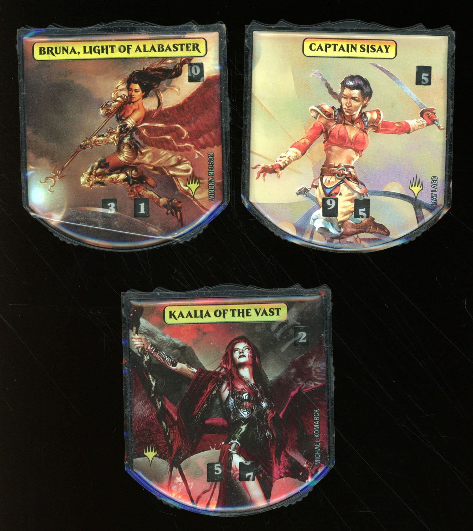 3 New Ultra Pro MTG Foil Relic Tokens Life Counters