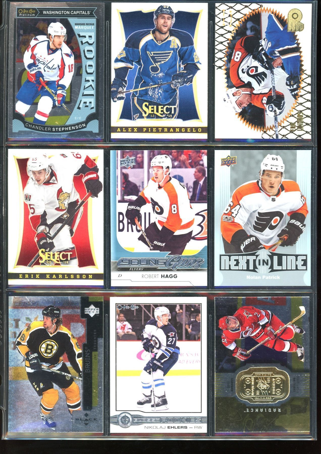 9 NHL Rookie & Insert Hockey Cards Various Teams