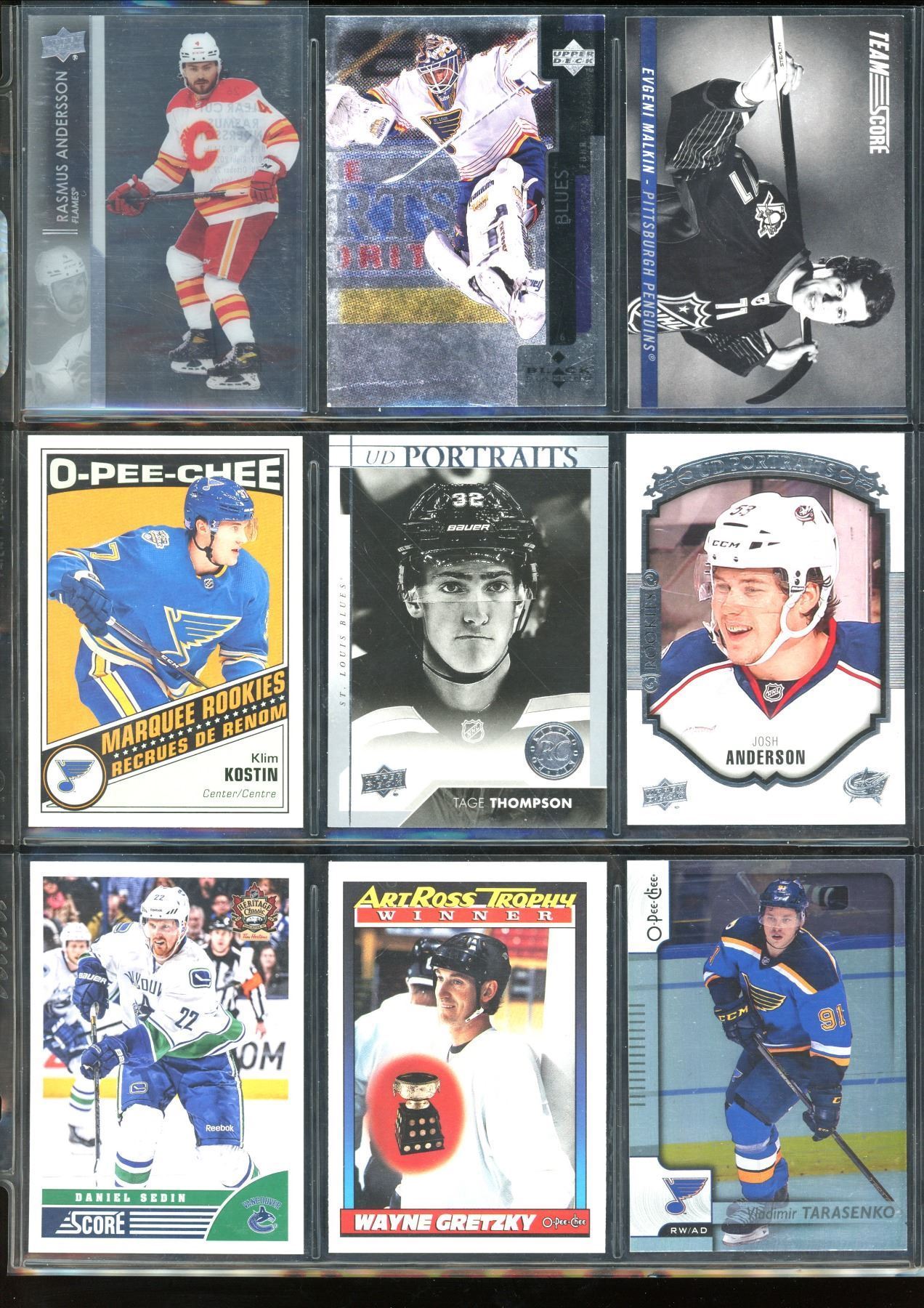 9 NHL Rookie & Insert Hockey Cards Various Teams
