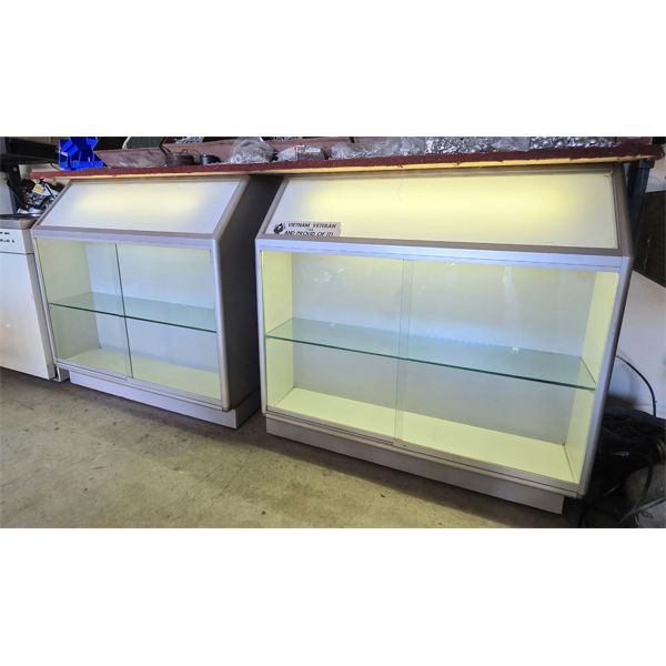 PAIR OF LIGHT-UP DISPLAY CASES