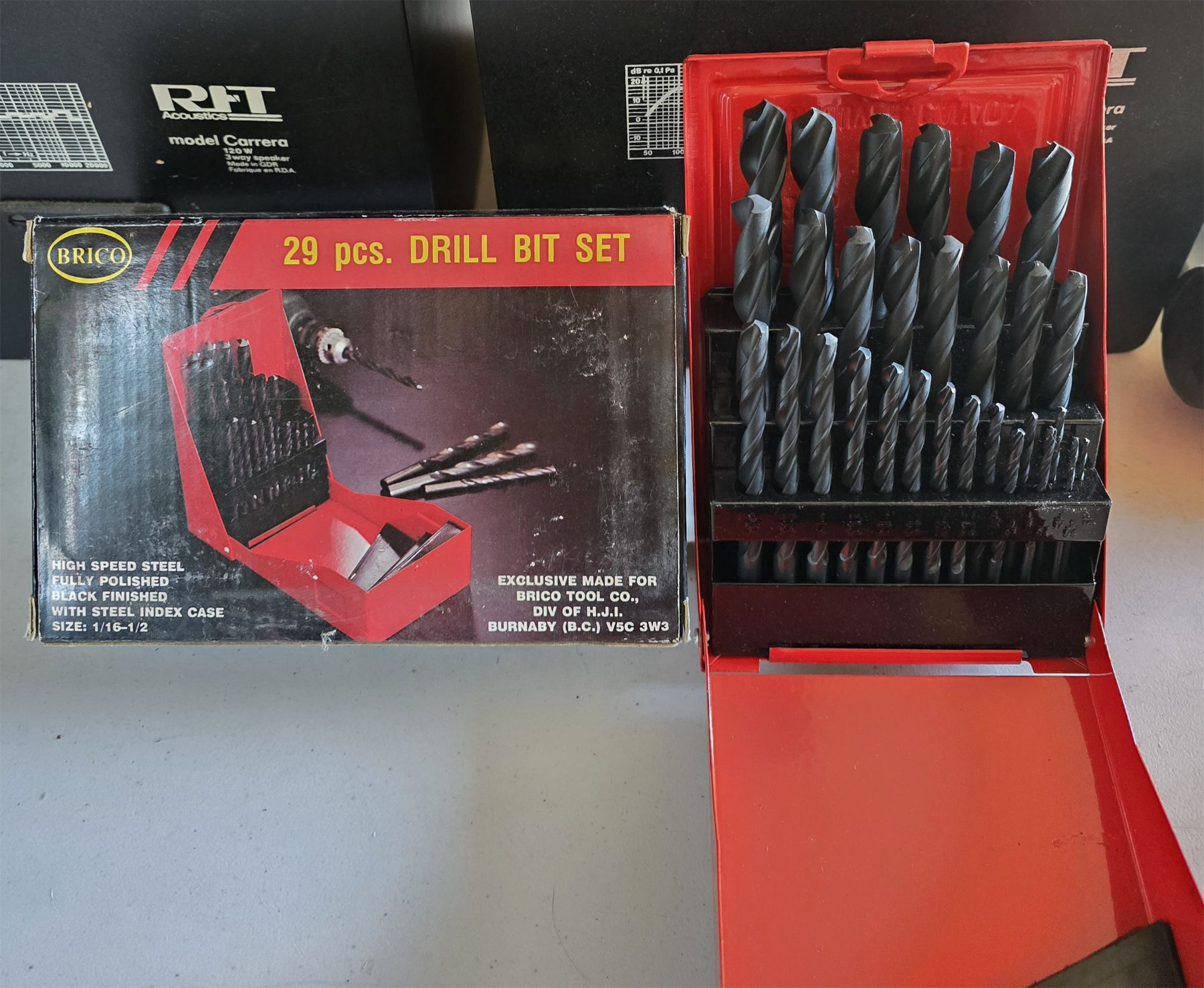 NEW BRICO 29PC DRILL BIT SET
