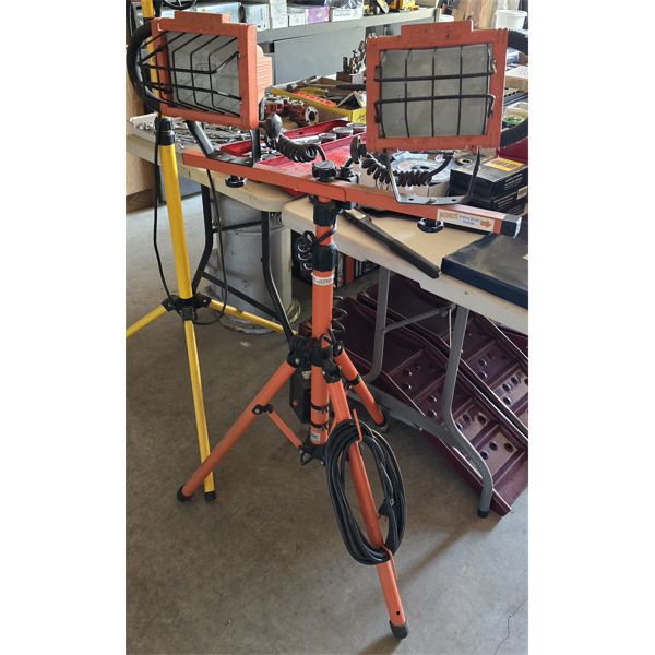 REGENT DUAL WORK LIGHT W/ POWER OUTLET BOX