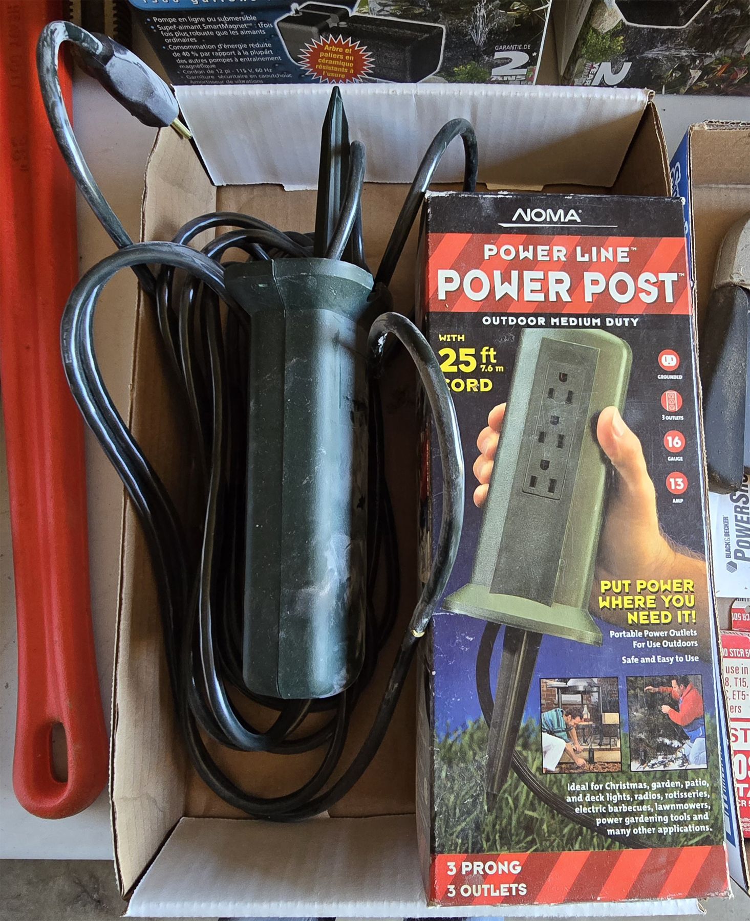 TWO NOMA POWER LINE POWER POST