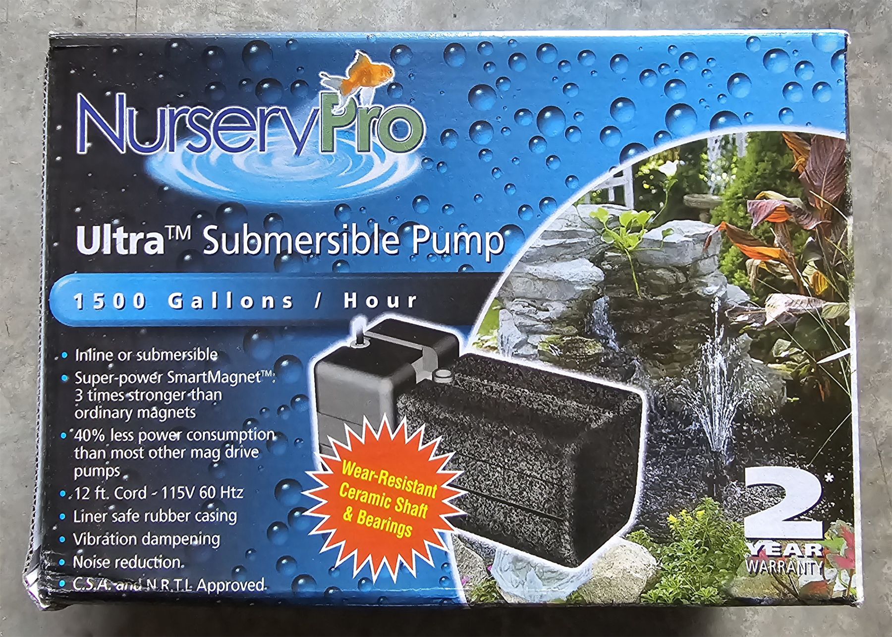 NEW NURSERY PRO ULTRA SUBMERSIBLE PUMP