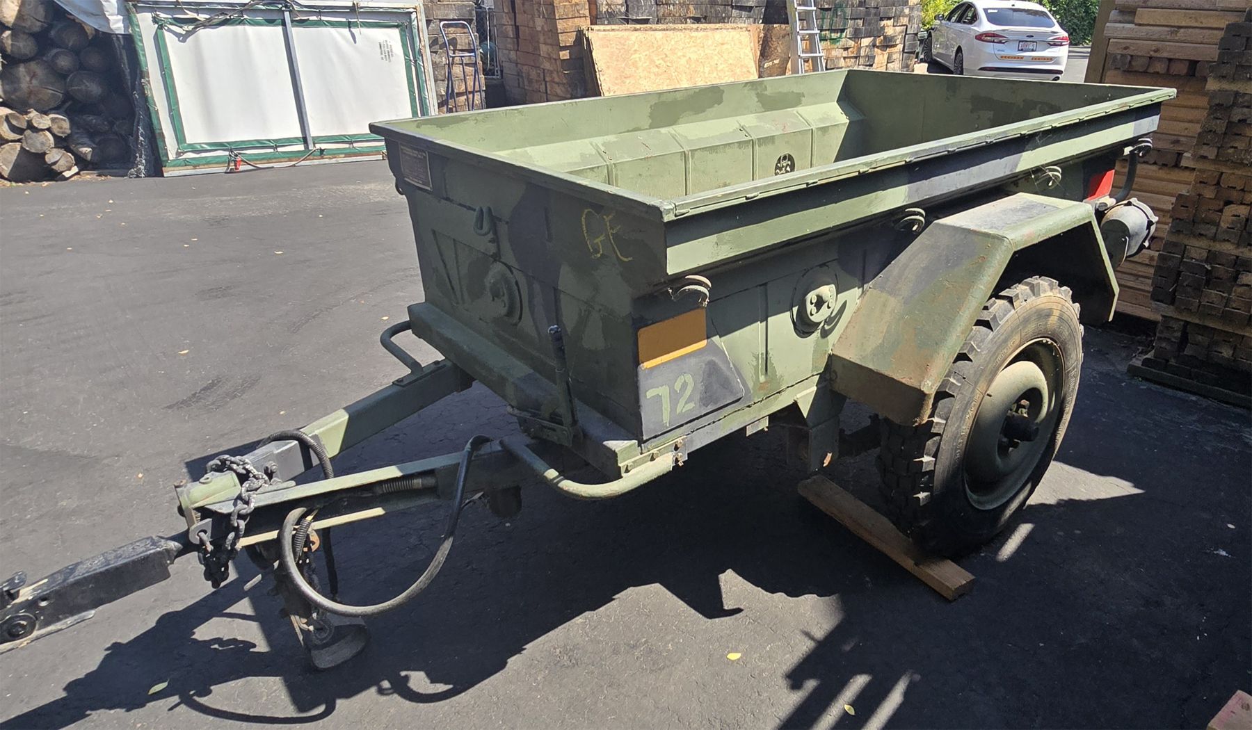 1/4 TON 2 WHEEL MILITARY TRAILER