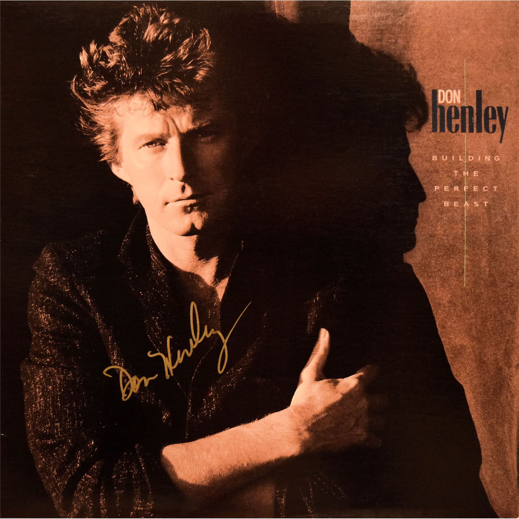 Don Henley signed Building The Perfect Beast album