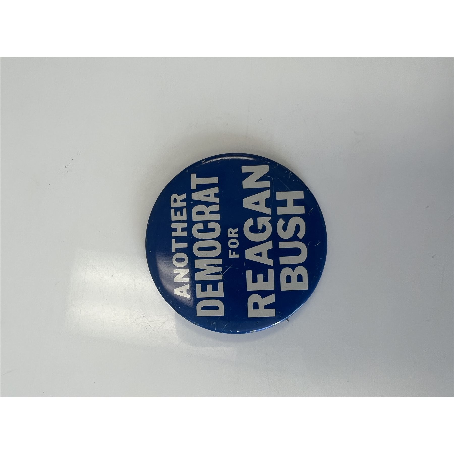 Another Democrat for Reagan Bush pin