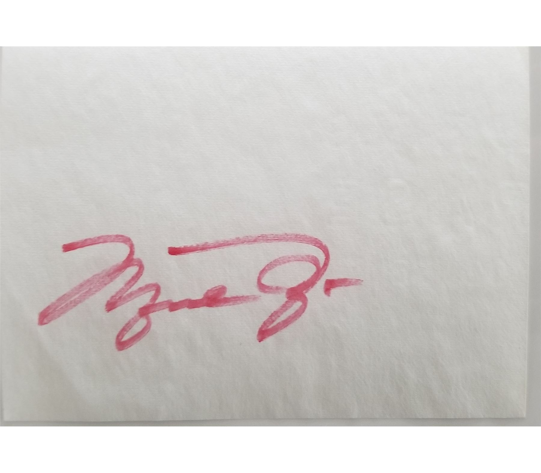Michael Jordan signature cut. GFA Authenticated