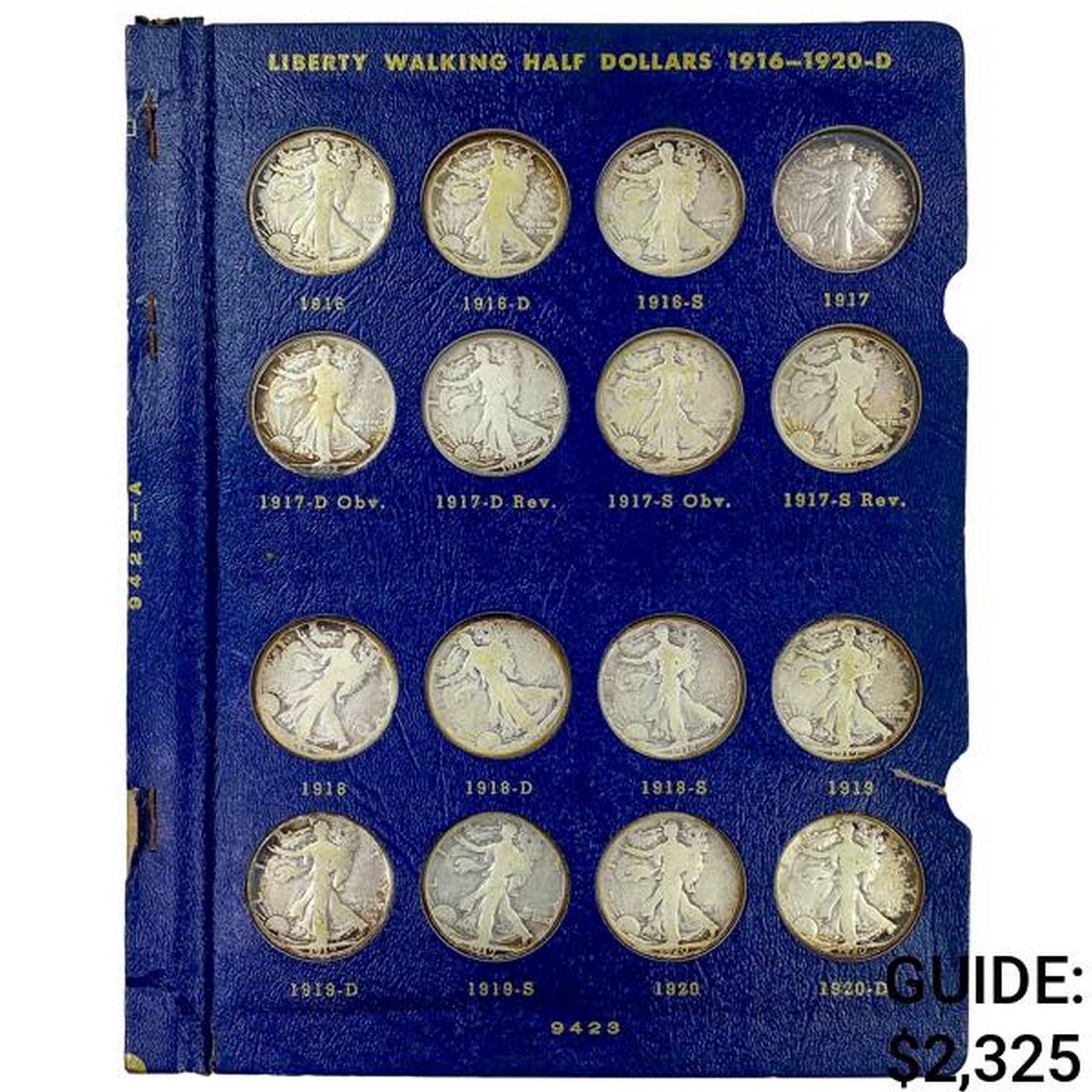 [45]1916-1940 Liberty Walking Half Dollars Album