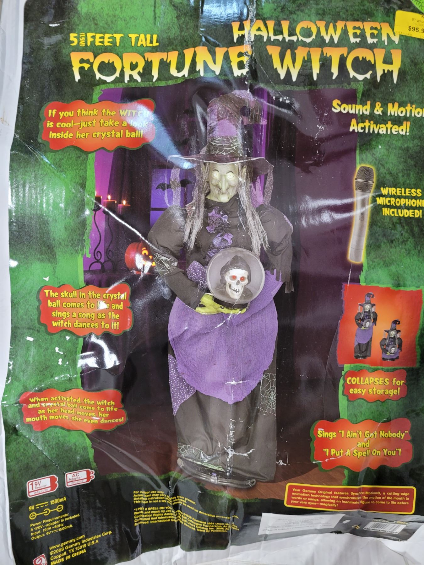 Spirit Halloween Life Size Scary Witch Animatronic