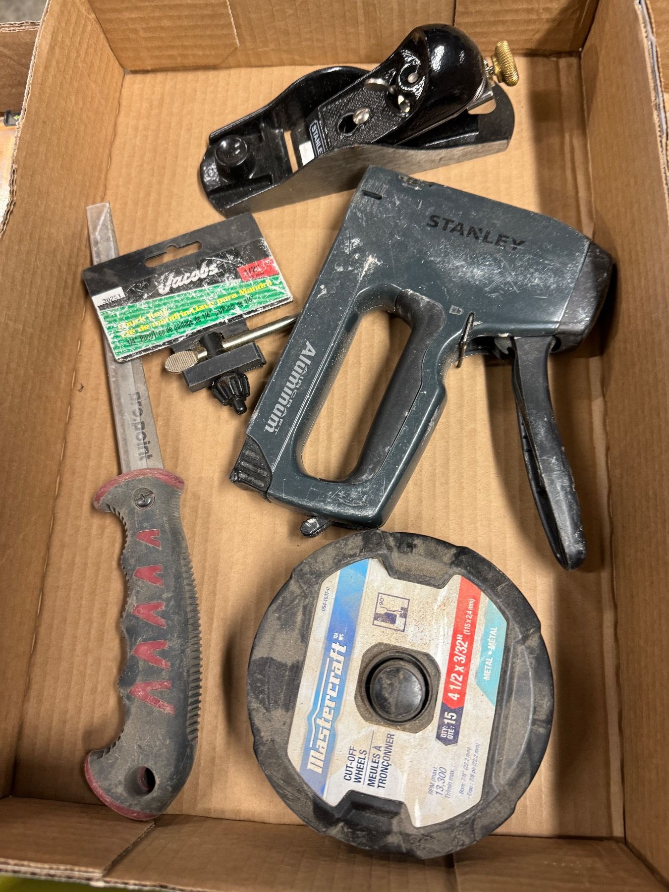 Stanley stapler, Master cut off wheels quick key for drill Stanley planer