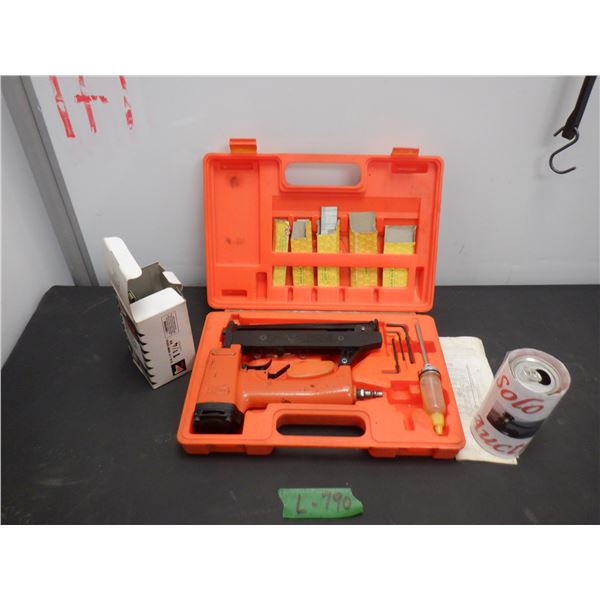 Air nailer by Airy in carrying case, used