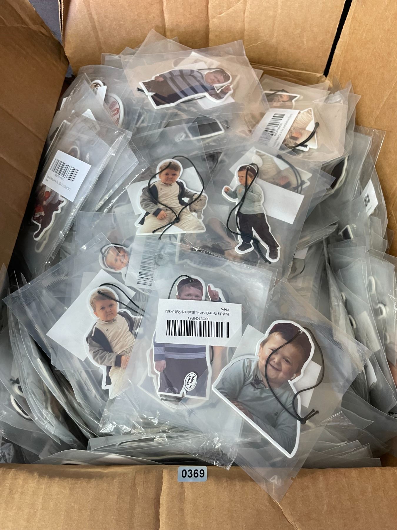 Lot of 1 Giant Box Full of Hasbulla Meme Car Air Fresheners - 12 x ...