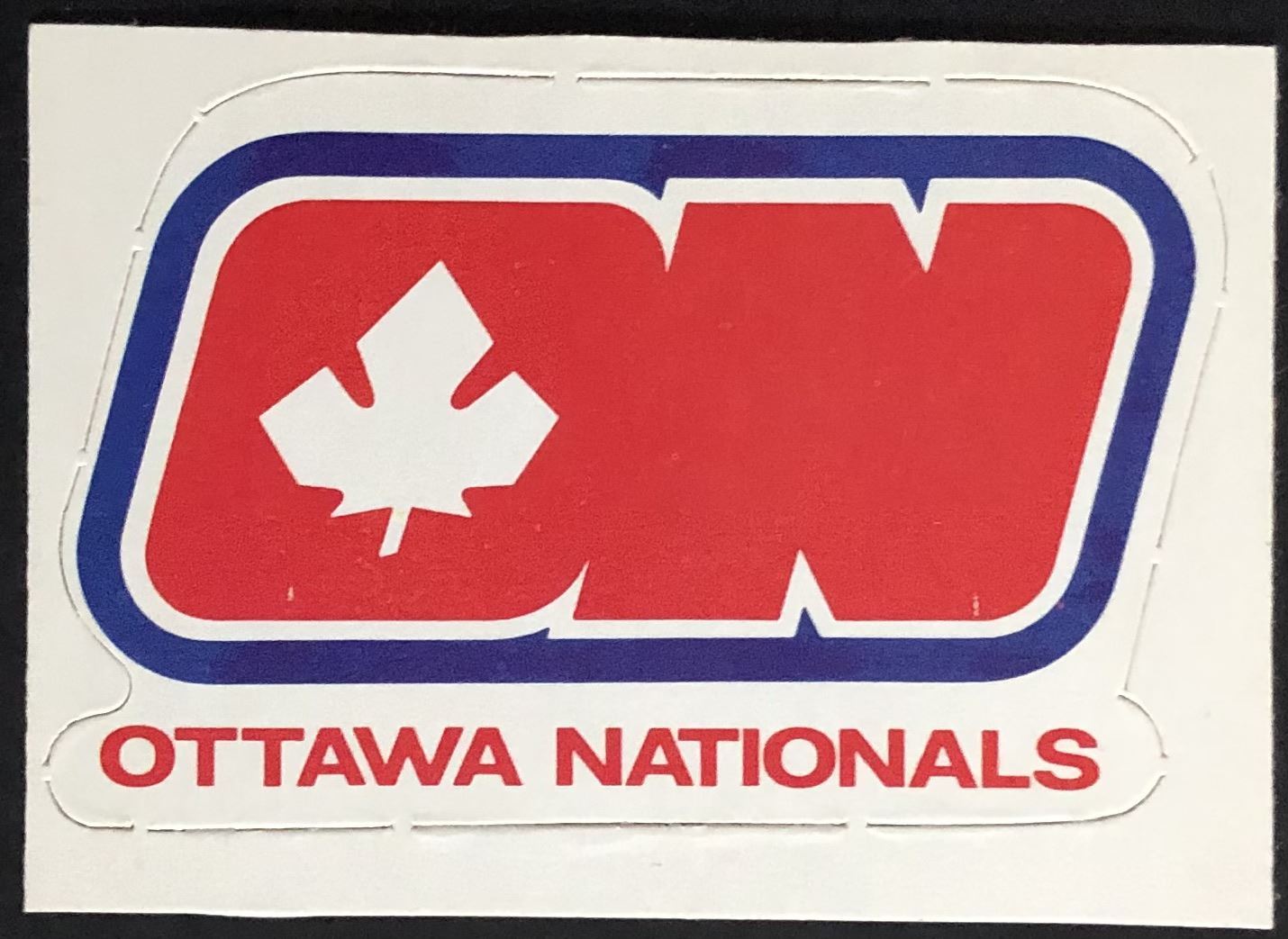 1972-73 O-PEE-CHEE TEAM LOGOS STICKER INSERT - OTTAWA WHA