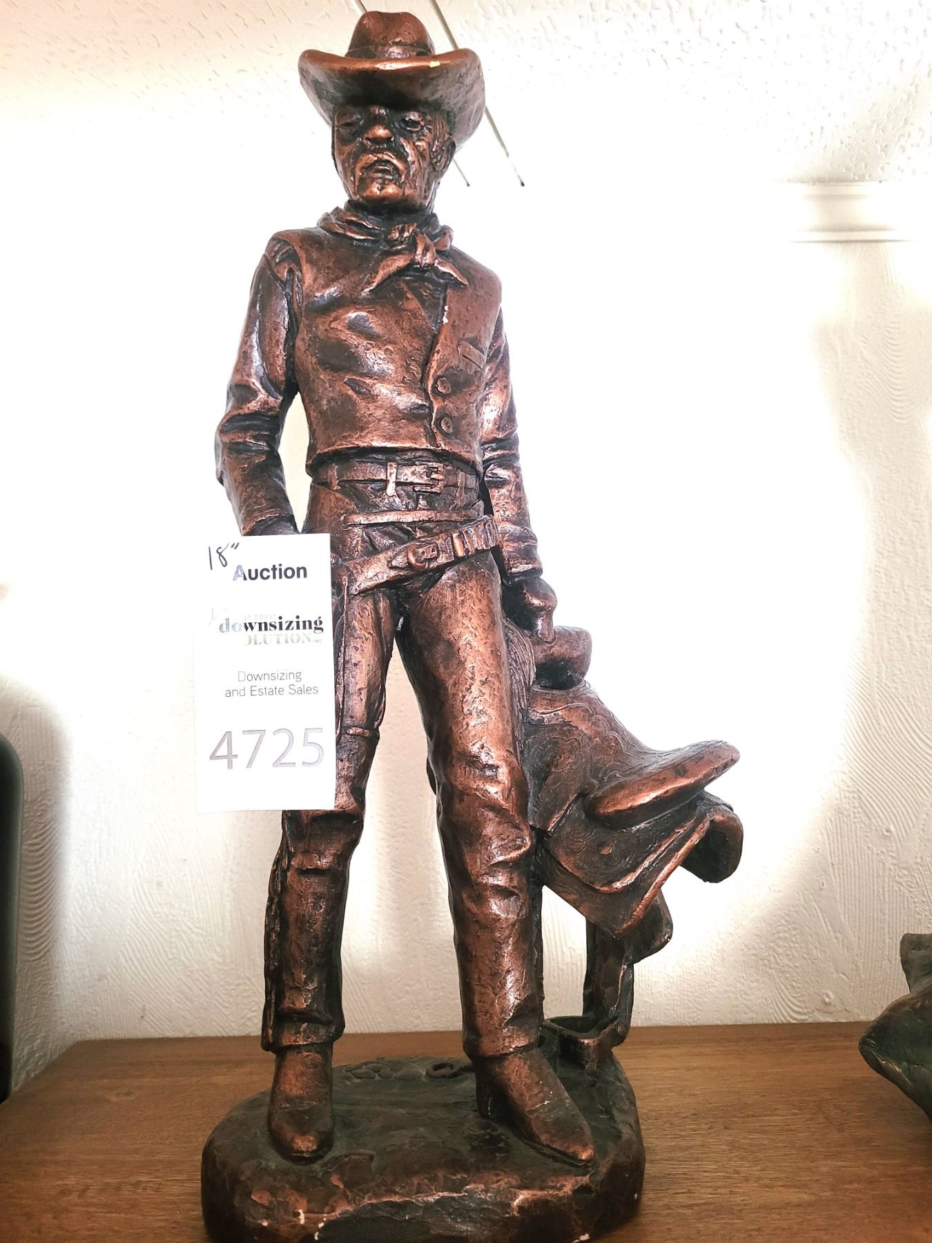 Heavy cowboy statue A