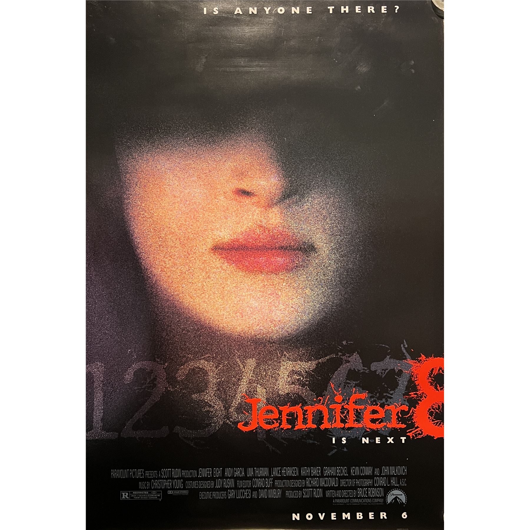 Jennifer 8 1992 original movie poster