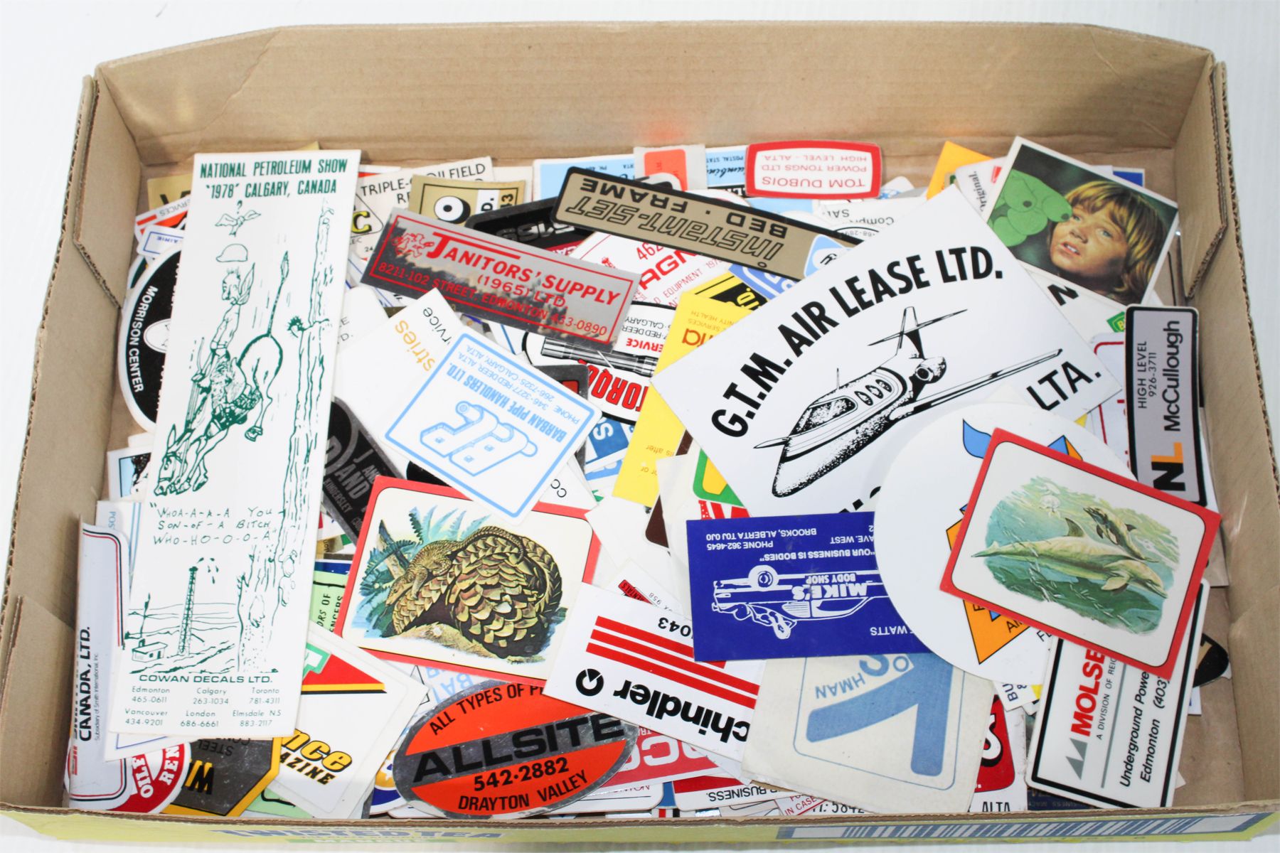 ASST. STICKERS & DECALS INCL. OILFIELD & MORE