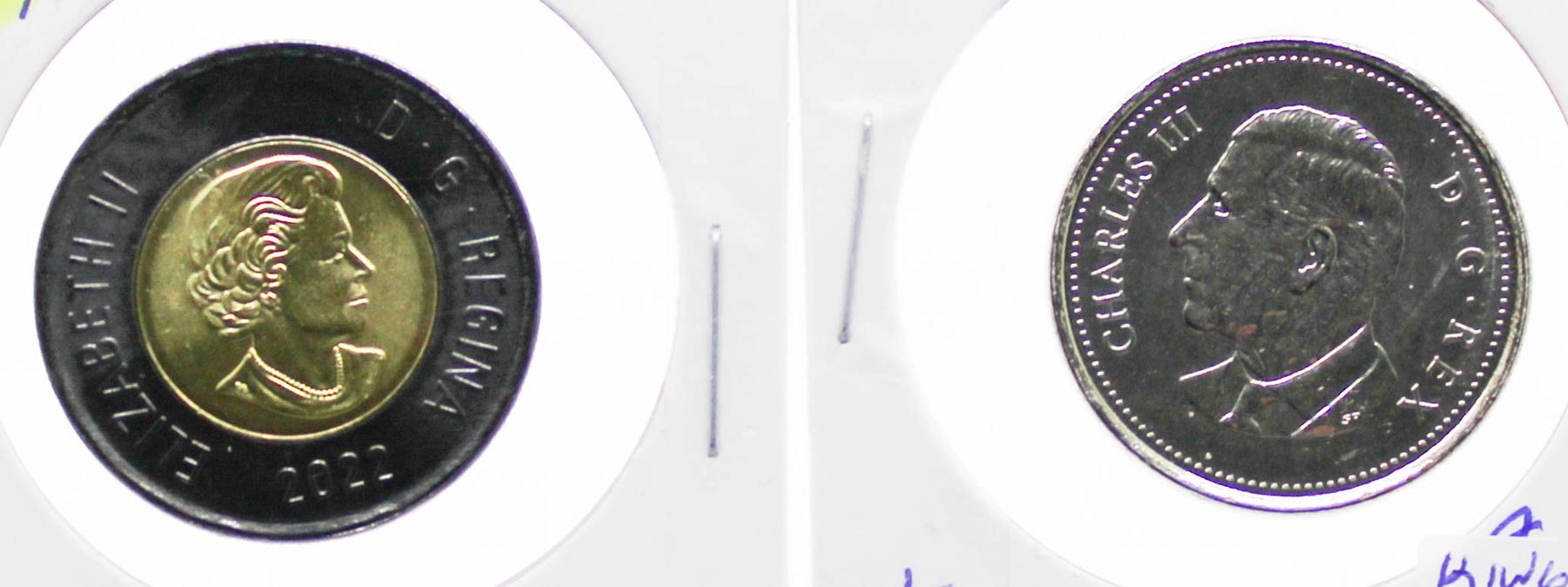 2022 QUEEN LIZ II MEMORIAL & KING CHARLES II COINS