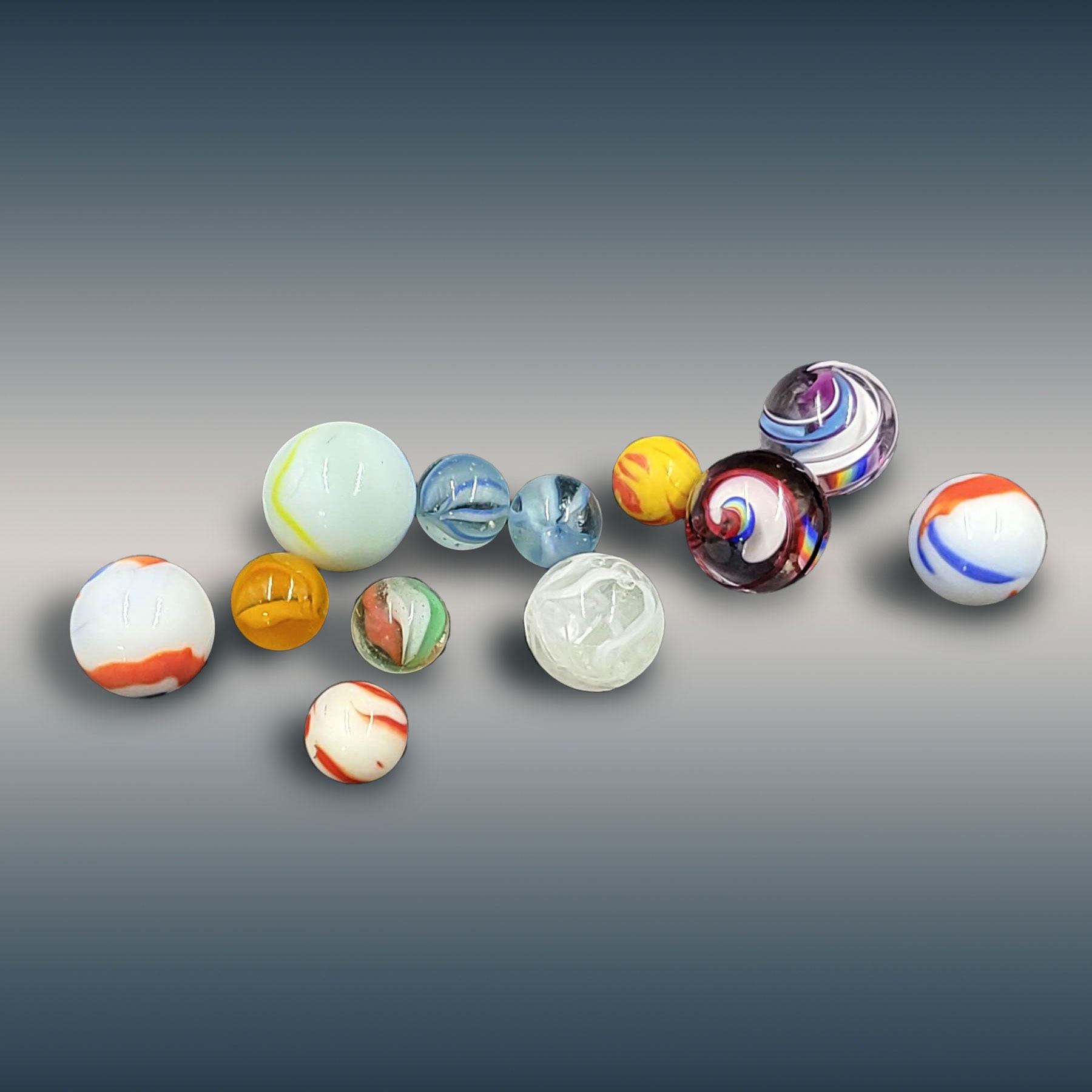 Lot Of 12 Antique Marbles