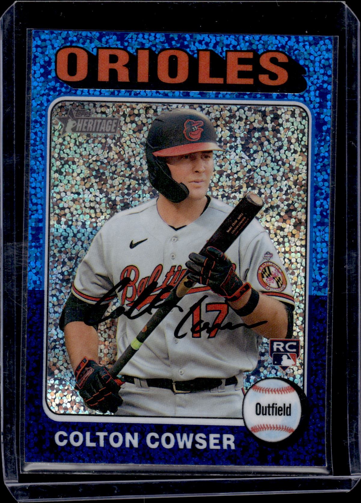 Colton Cowser Blue Sparkle RC 2024 Heritage #388