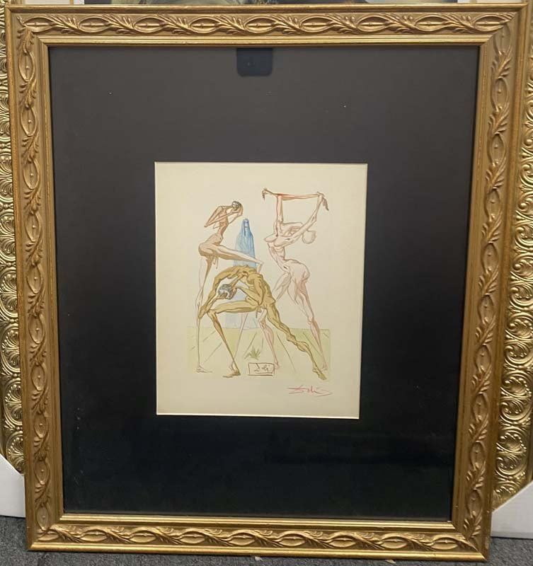 Salvador Dali Lithograph Hand signed Luxor