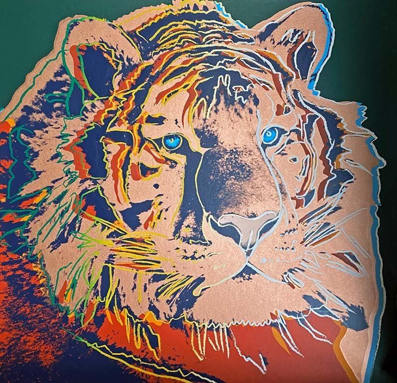 Andy Warhol Screenprint Siberian Tiger 1983 from the Endangered Species ...