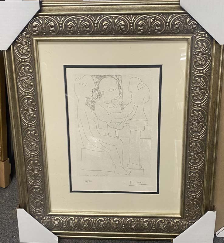 Pablo Picasso lithograph numbered limited edition of 300 with official ...