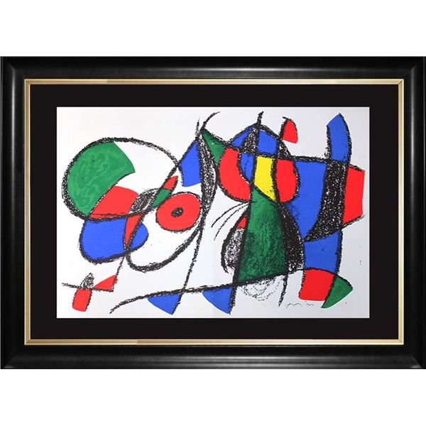Joan Miro Hand Signed Original Lithograph Luxor