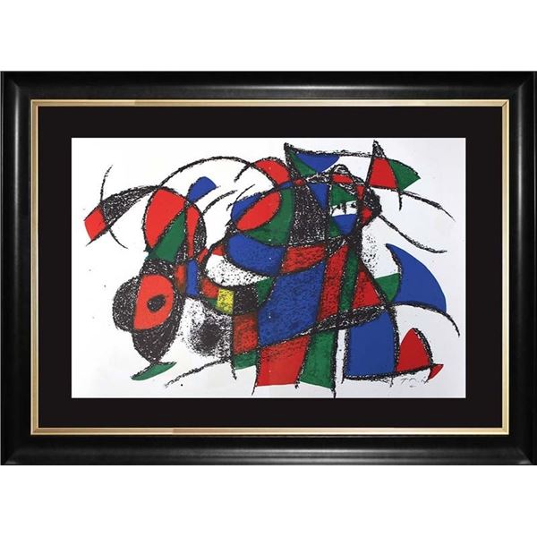 Joan Miro Hand Signed Original Lithograph Luxor