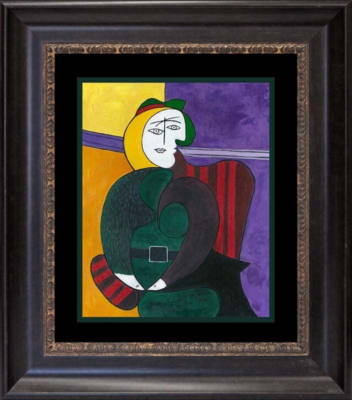 Pablo Picasso Woman in the Red Arm Chair Lithograph Collection Domain ...