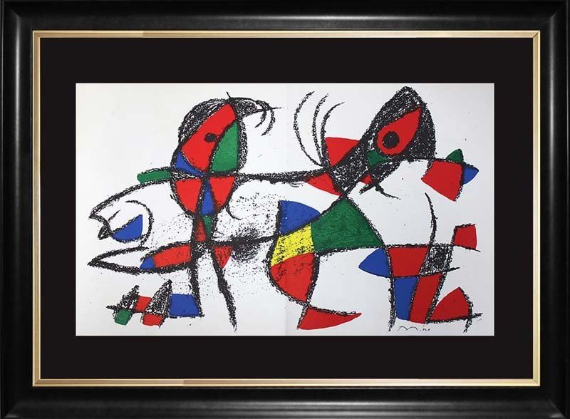 Joan Miro Hand Signed Original Lithograph Luxor