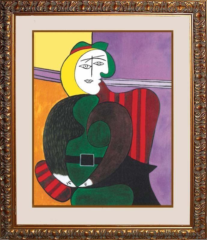 Pablo Picasso Limited Edition Woman in the Red Arm Chair limited ...