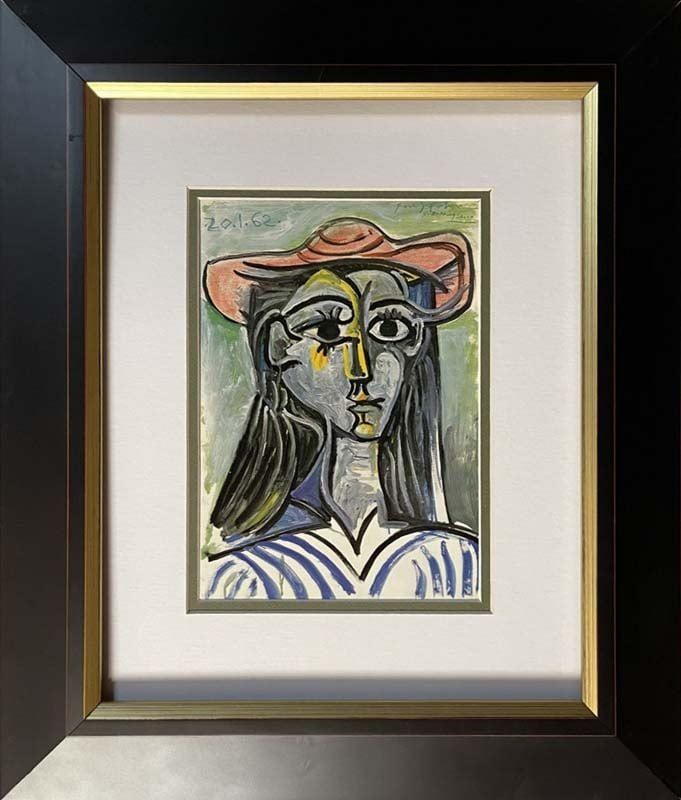 Pablo Picasso color plate lithograph from 1974 Collection Domaine Luxor