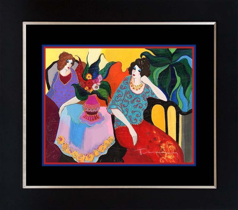 Tarkay original on wood Hand signed by Tarkay Luxor