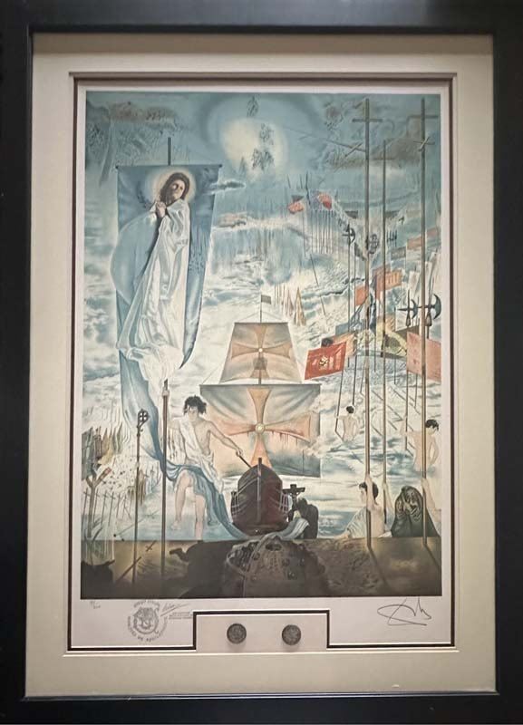 Salvador Dali Discovery of America Lithograph Limited Edition Hand ...