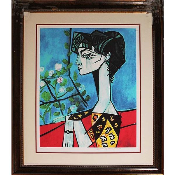 Pablo Picasso Limited Edition Jacqueline With Flowers After Pablo