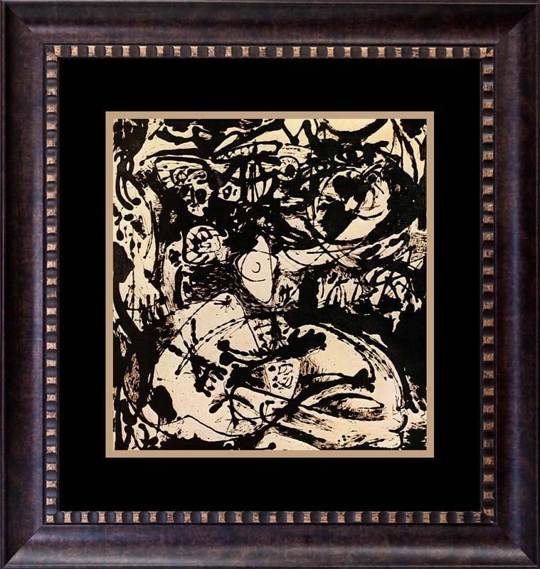 Jackson Pollock color plate lithograph after Pollock Luxor