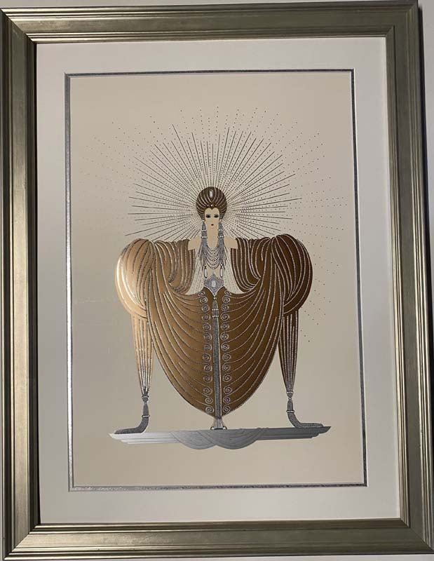 Erte lithograph 1987 Luxor