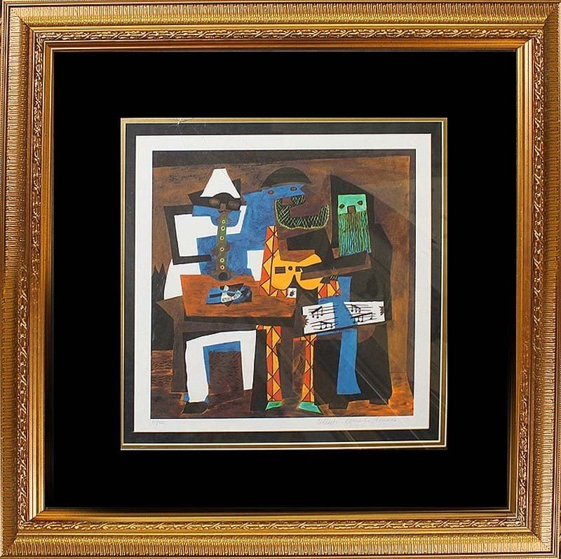 Pablo Picasso Limited Edition Three Musicians Collection Domain Pablo