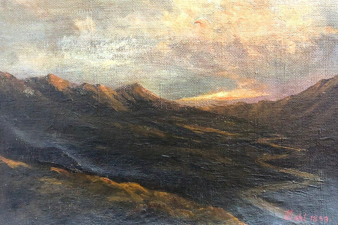 Johan Christian Clausen Oil on canvas Luxor