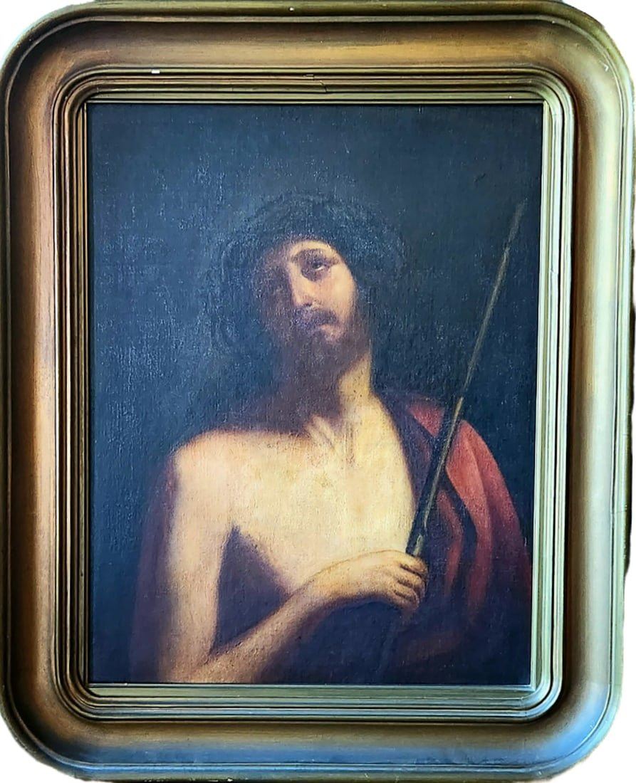 OLD ANONYMOUS PAINTING CHRIST OF GUERCINO Luxor