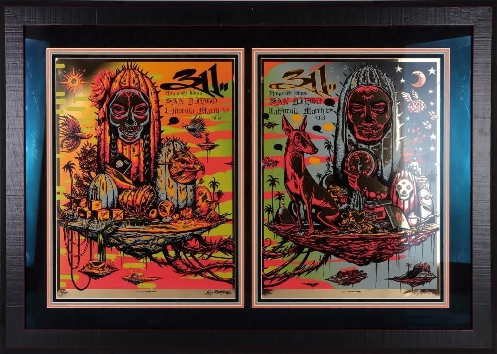 MUNK ONE SIGNED LTD ED. FRAMED ART PRINT POSTERS