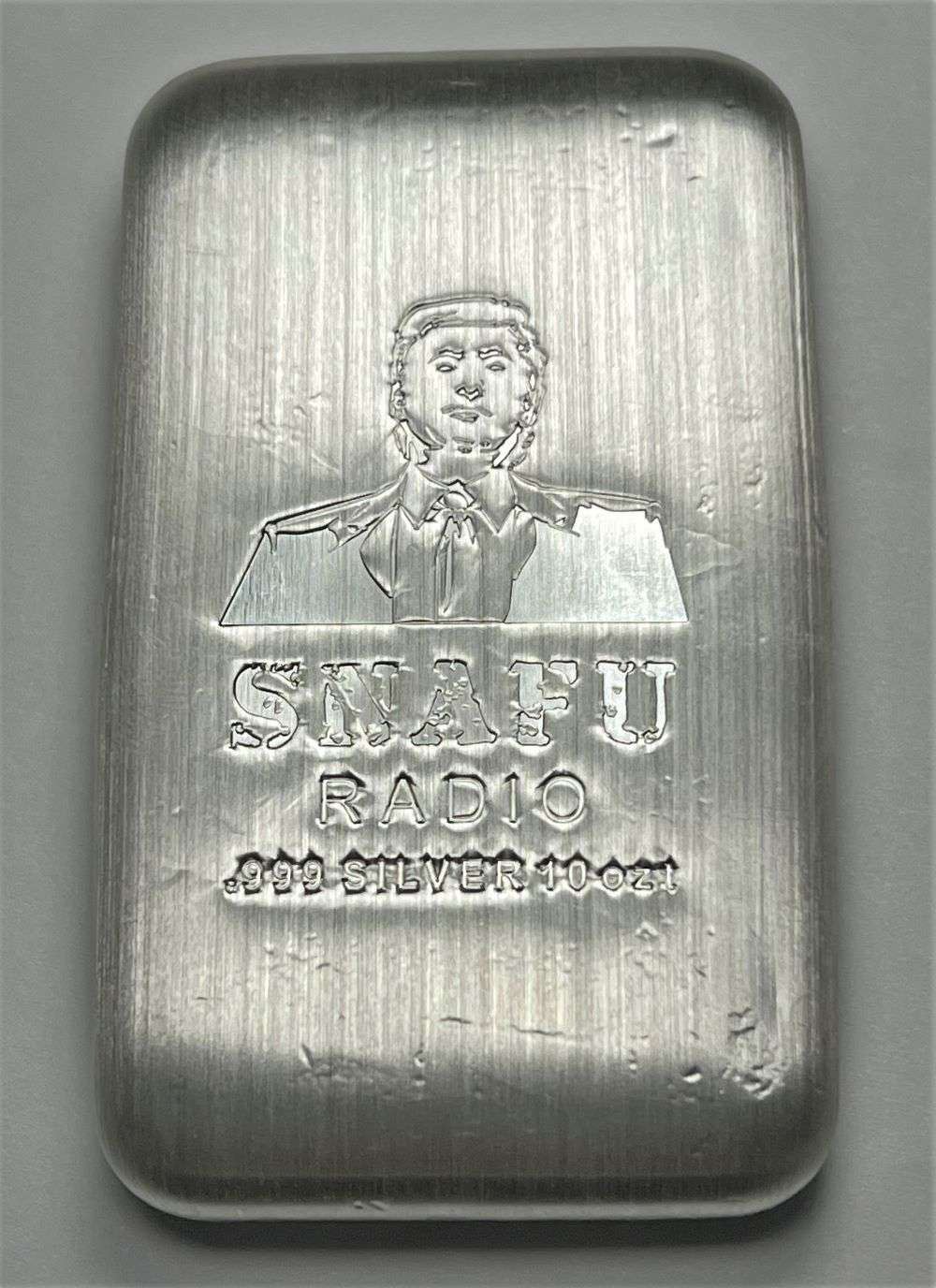 Snafu Radio 10 ozt .999 Silver Bar