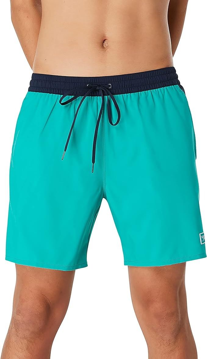 Speedo Men's Standard Swim Trunk Mid Length Seaside Navigate