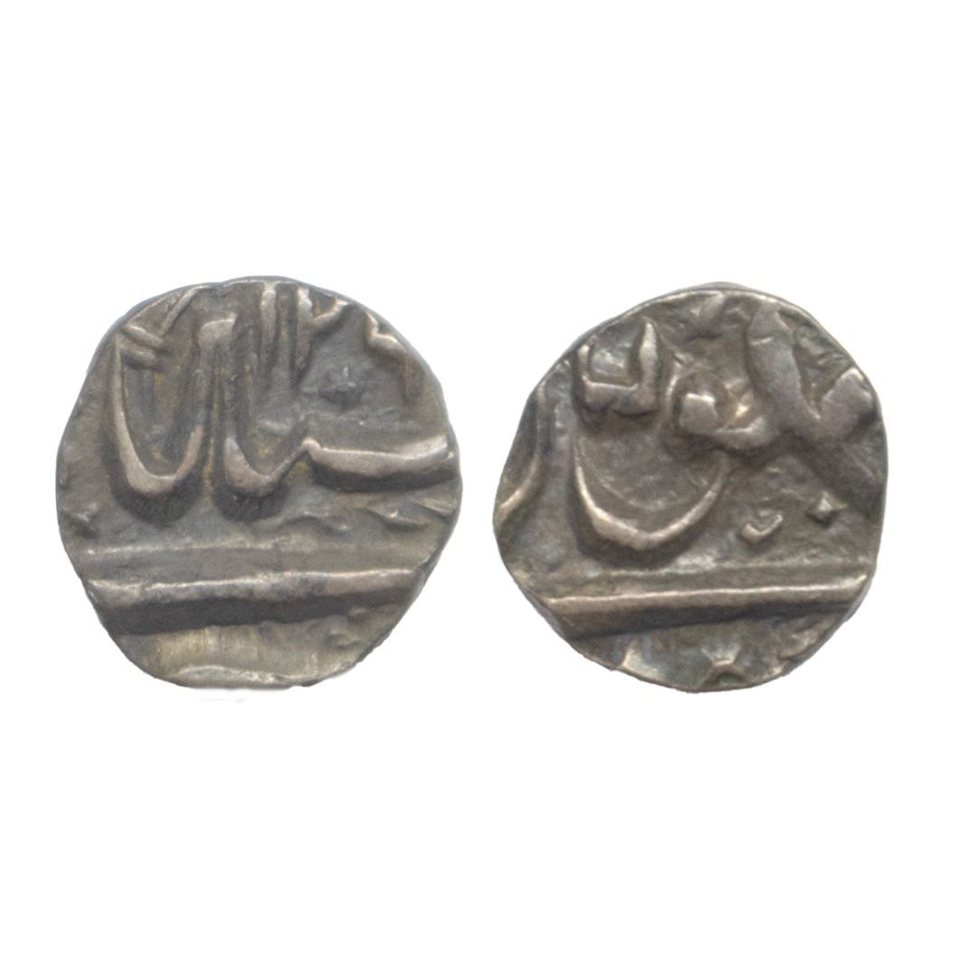 Princely State, Bhopal Nawab Sikander Jahan Begum, Silver 1/8 Rupee, 1.35g
